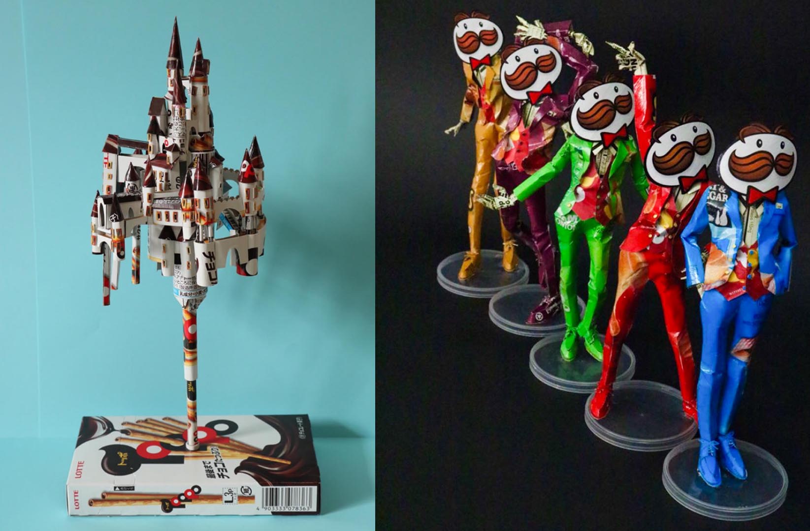 Japanese Papercraft Artist Turns Empty Boxes of Snacks Into Charming ...