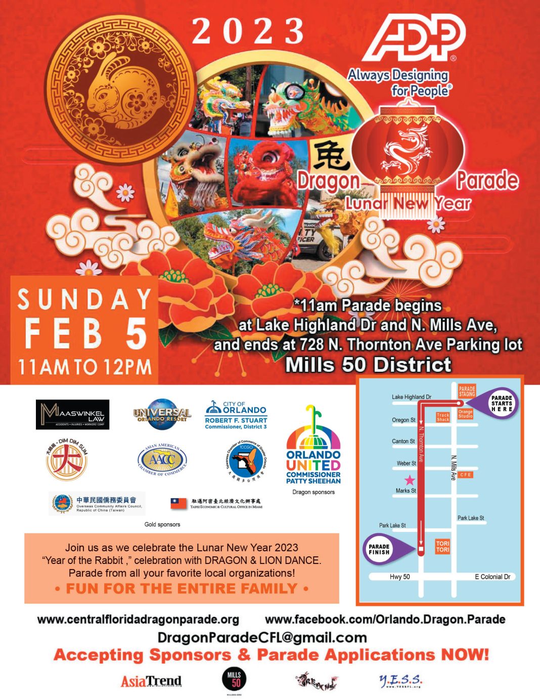 11th Annual Central Florida Dragon Parade Lunar New Year - Asia Trend