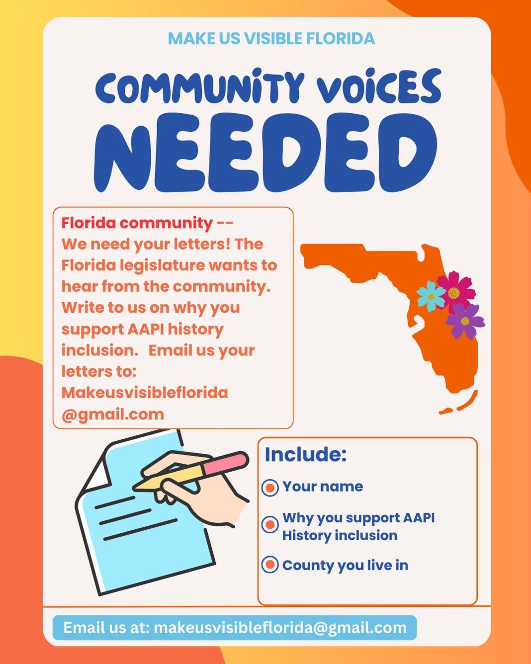 Make Us Visible Florida Campaign - Asia Trend