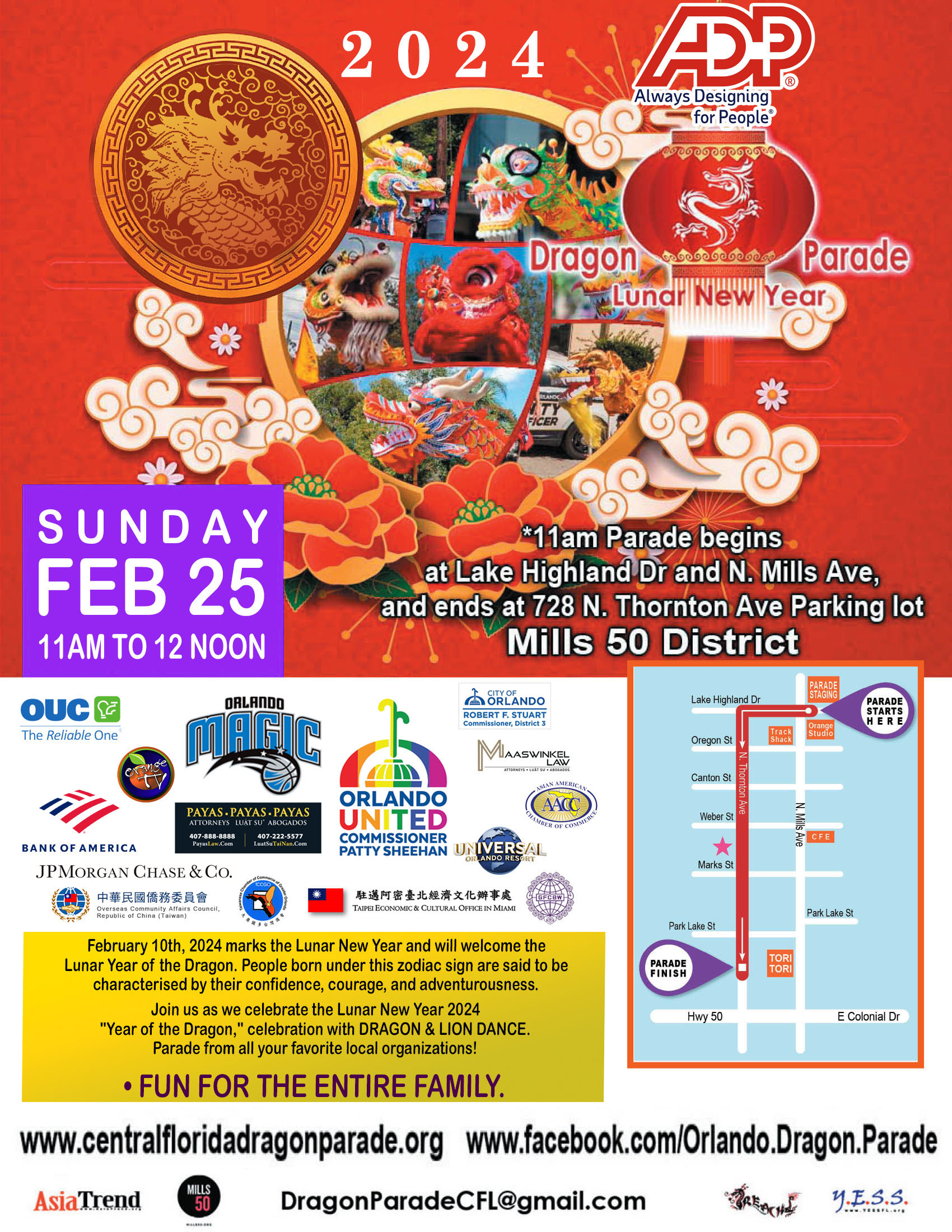 12th Annual Central Florida Dragon Parade Lunar New Year - Asia Trend