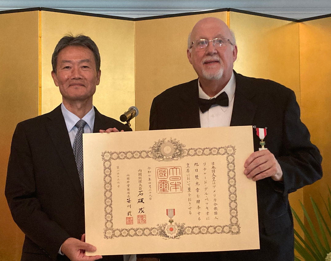 Mr. Richard Del Vecchio the prestigious Order of the Rising Sun, Gold ...
